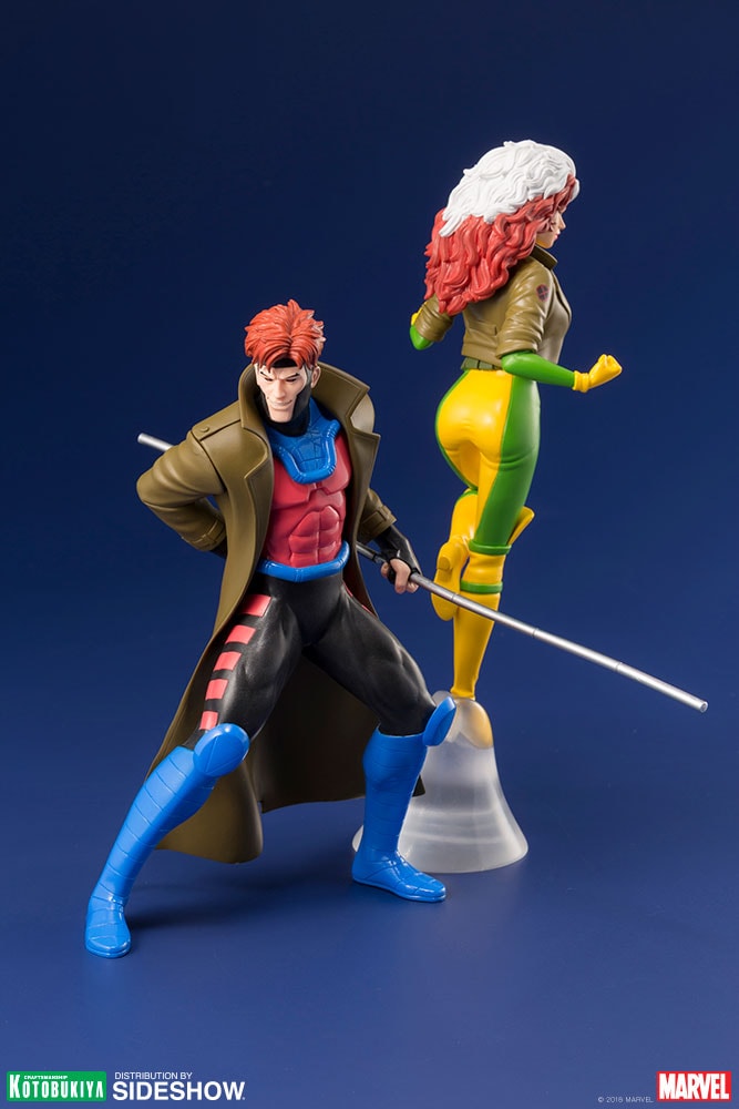 Marvel Gambit and Rogue Two-Pack Set Statue by Kotobukiya | Sideshow ...
