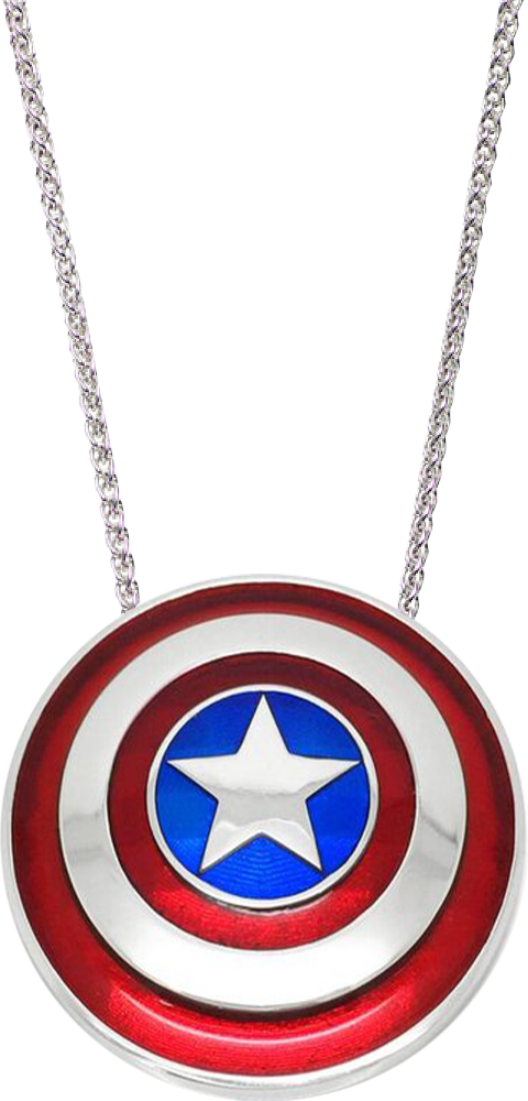 Marvel Captain America Shield Necklace - Large | Sideshow Collectibles