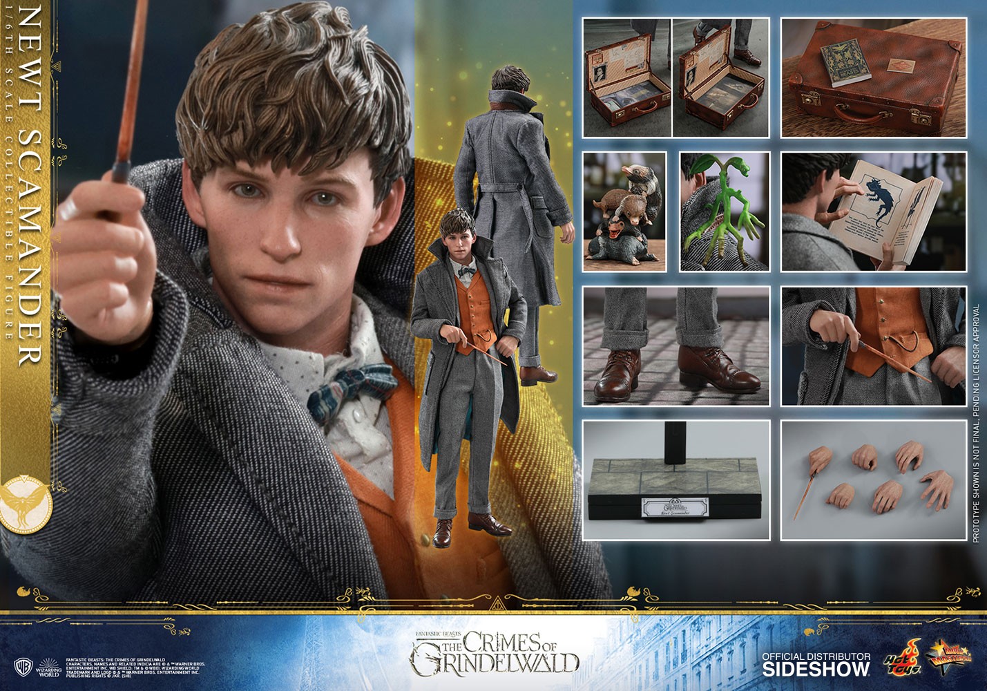 Fantastic Beasts Newt Scamander Sixth Scale Figure | Sideshow Collectibles