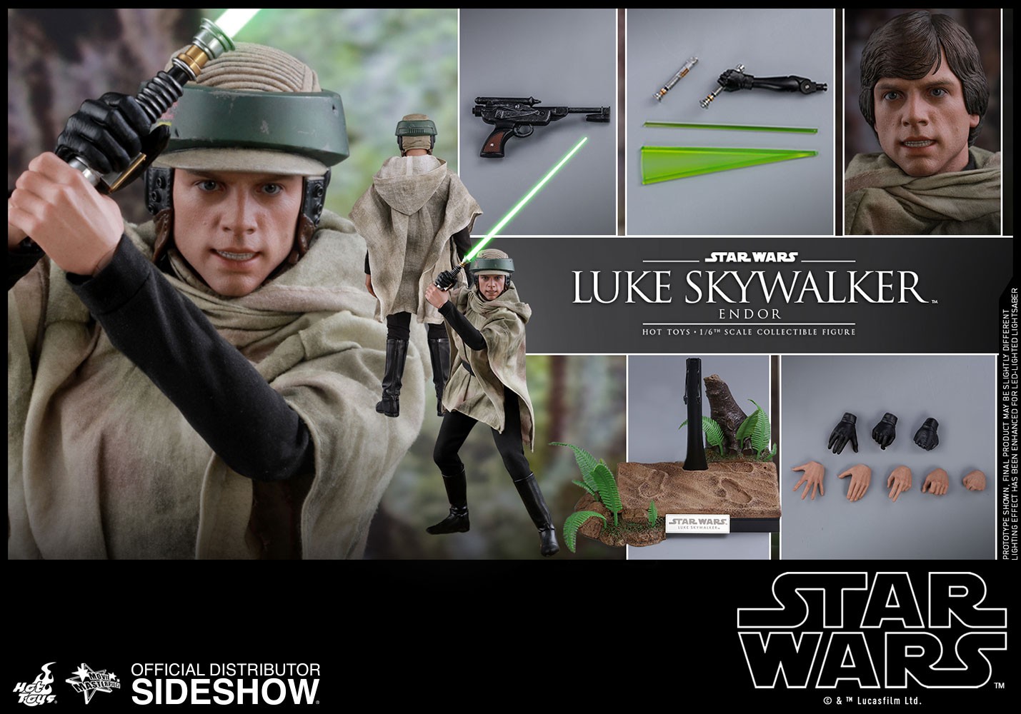Star Wars Luke Skywalker Endor Sixth Scale Figure by Hot Toys ...