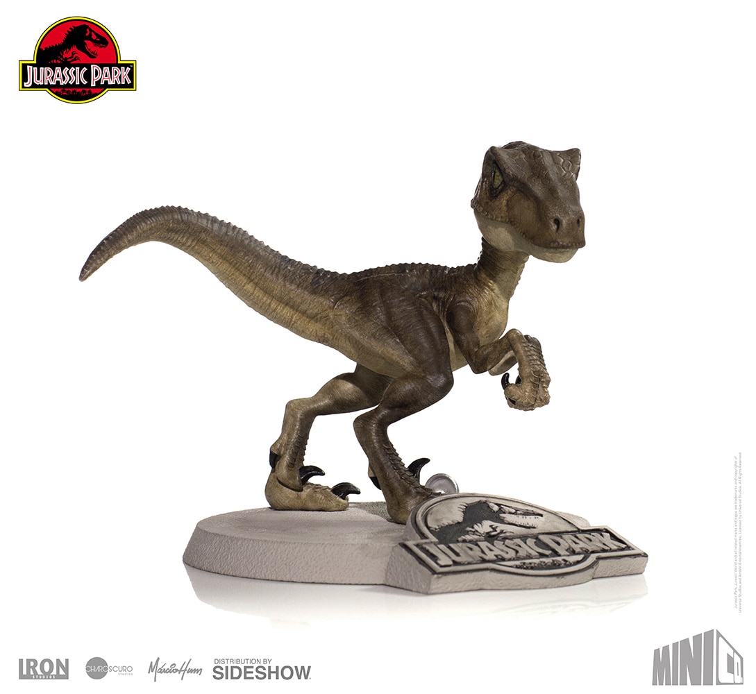 Jurassic Park Velociraptor Mini Co Collectible Figure | Sideshow ...