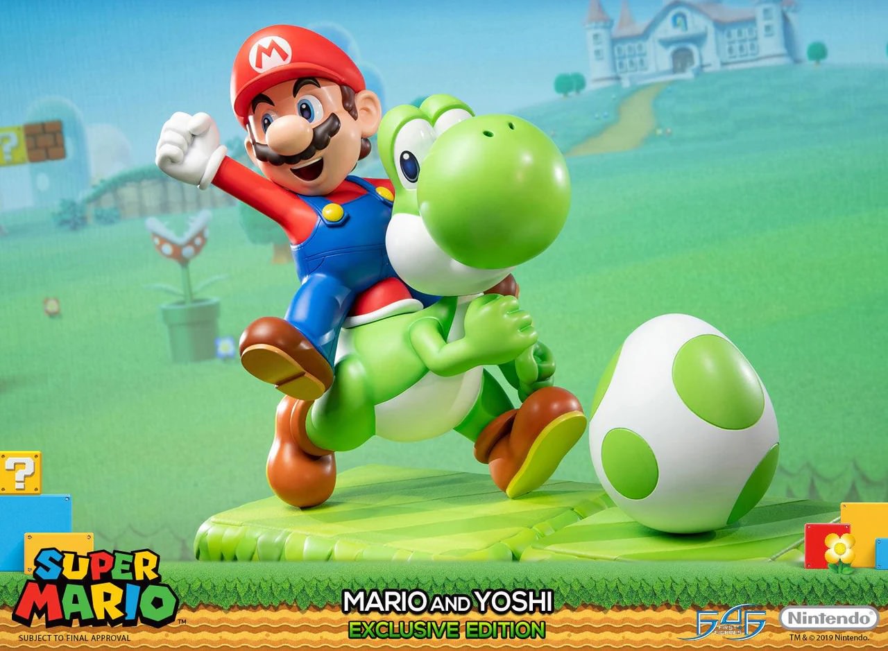 Mario and Yoshi (Exclusive Edition) Statue by First 4 Figures ...