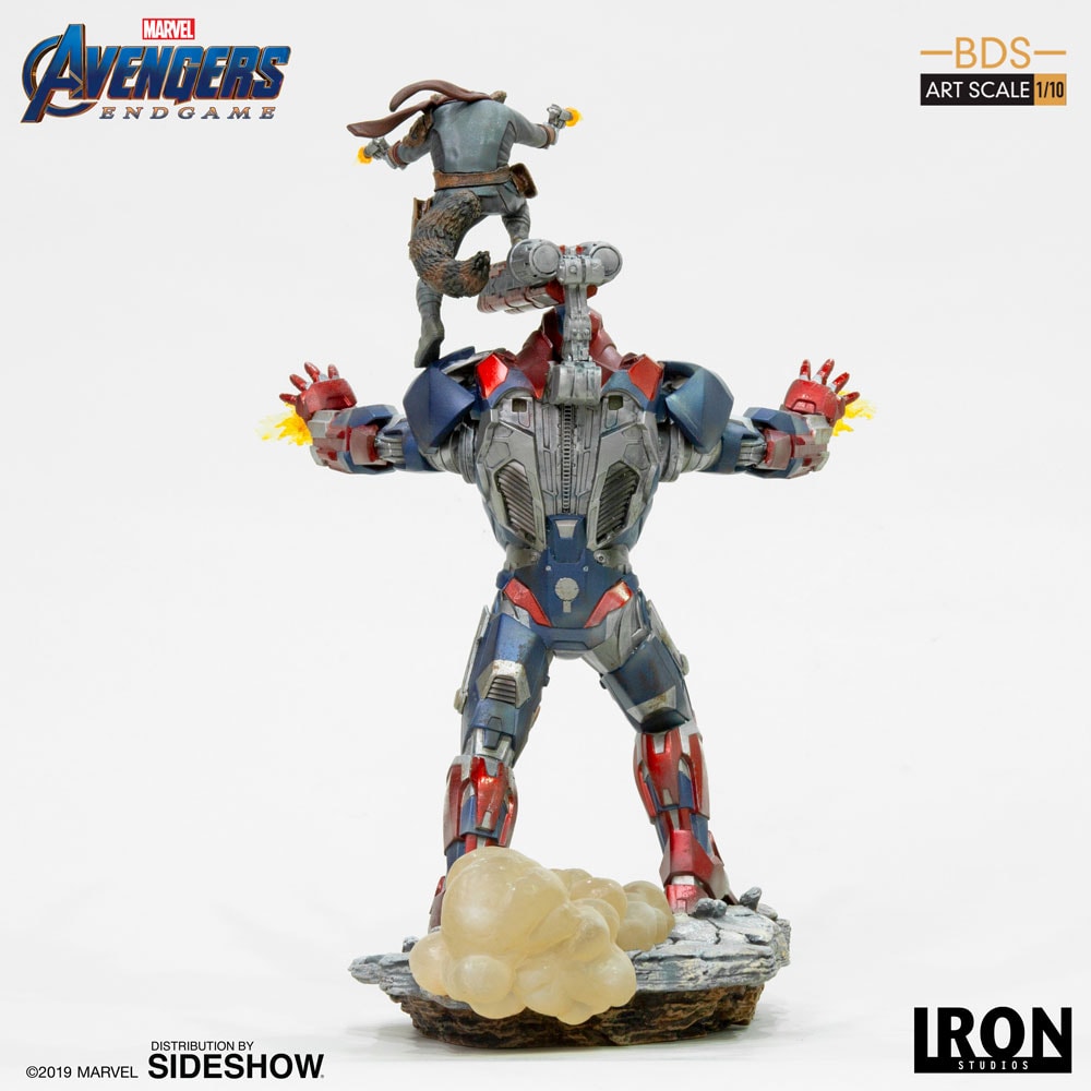 Marvel Iron Patriot & Rocket Statue by Iron Studios | Sideshow Collectibles