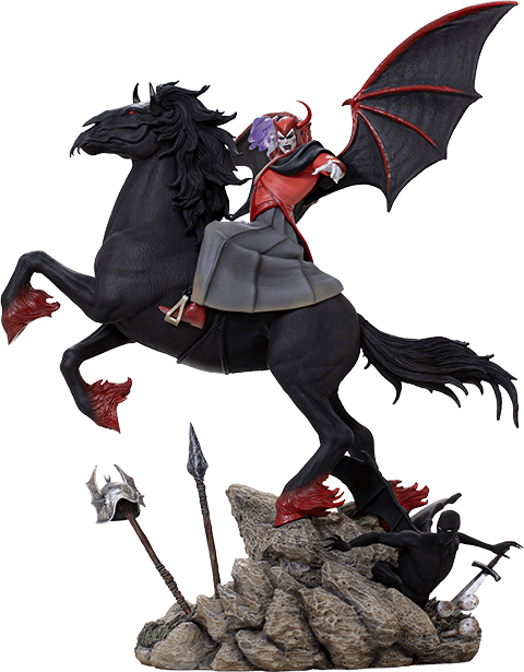 Dungeons & Dragons Venger with Nightmare & Shadow Demon Deluxe Statue | Sideshow Collectibles
