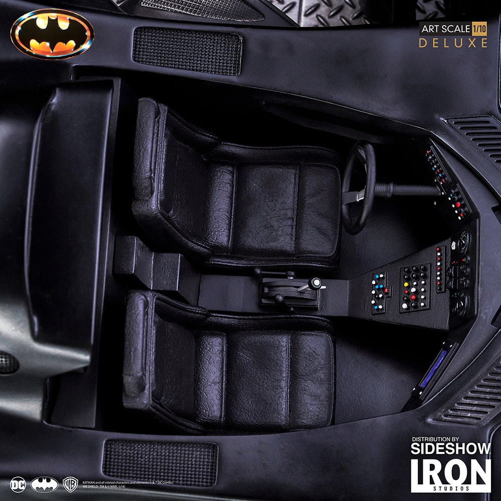 Batman & Batmobile Deluxe Art Scale Statue by Iron Studios | Sideshow ...