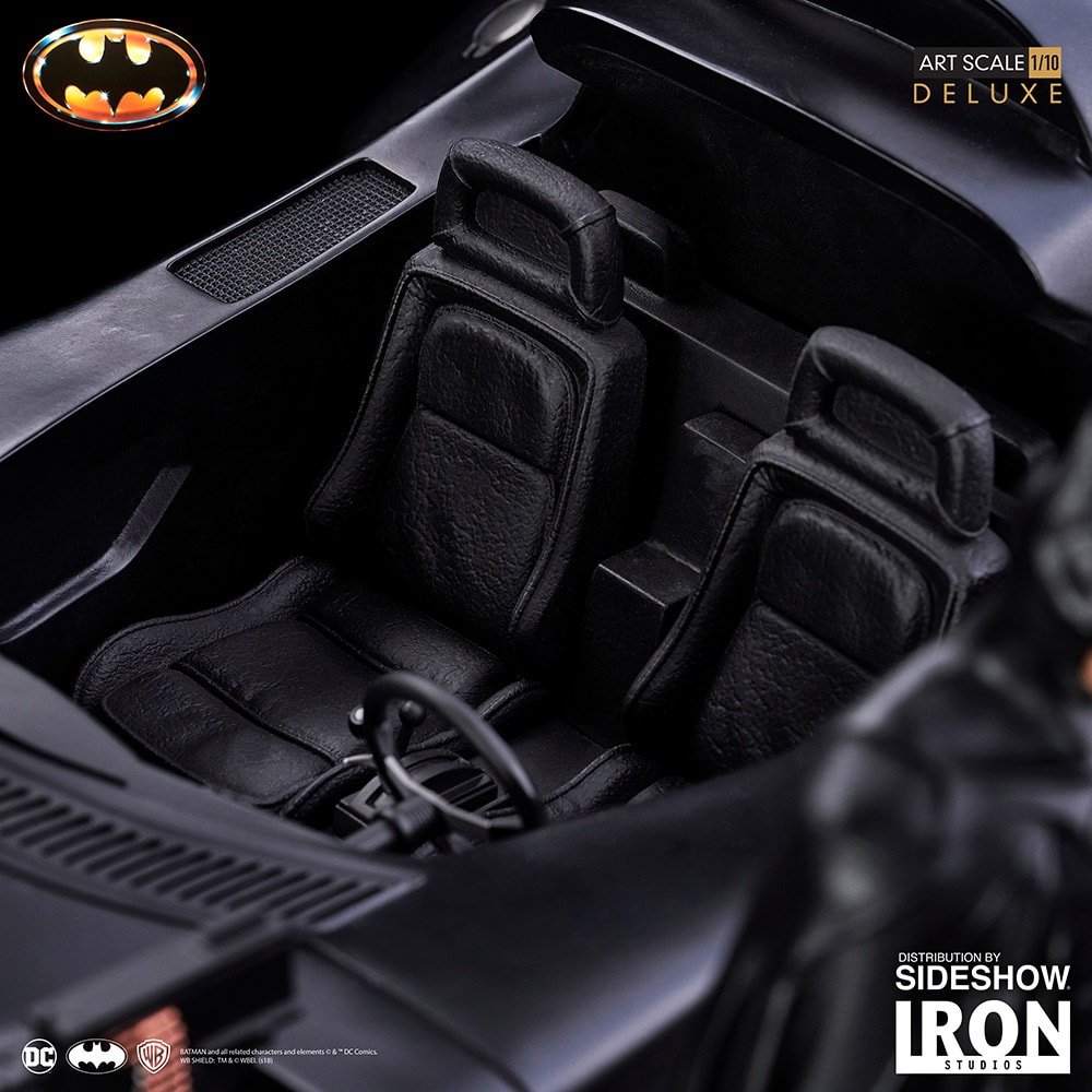 Batman & Batmobile Deluxe Art Scale Statue by Iron Studios | Sideshow ...