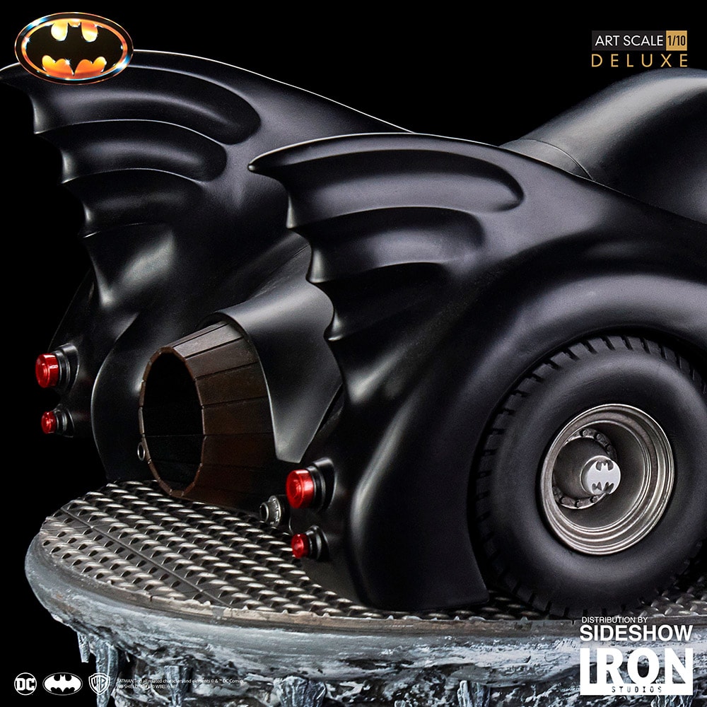 Batman & Batmobile Deluxe Art Scale Statue by Iron Studios | Sideshow ...