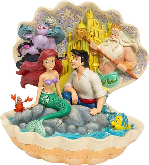 The Little Mermaid Shell Scene Figurine | Sideshow Collectibles
