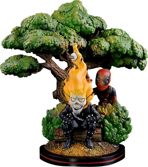Deadpool x Ghost Rider Q- Master Diorama | Sideshow Collectibles