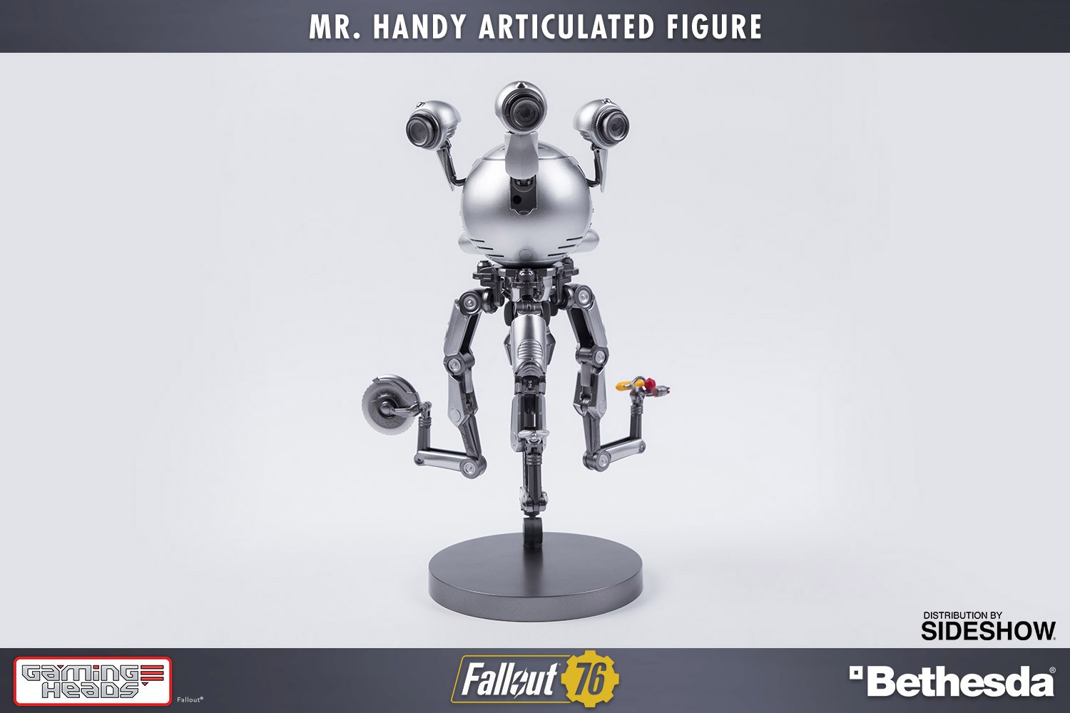 Fallout Mister Handy Articulated Deluxe Figure by Gaming Heads ...