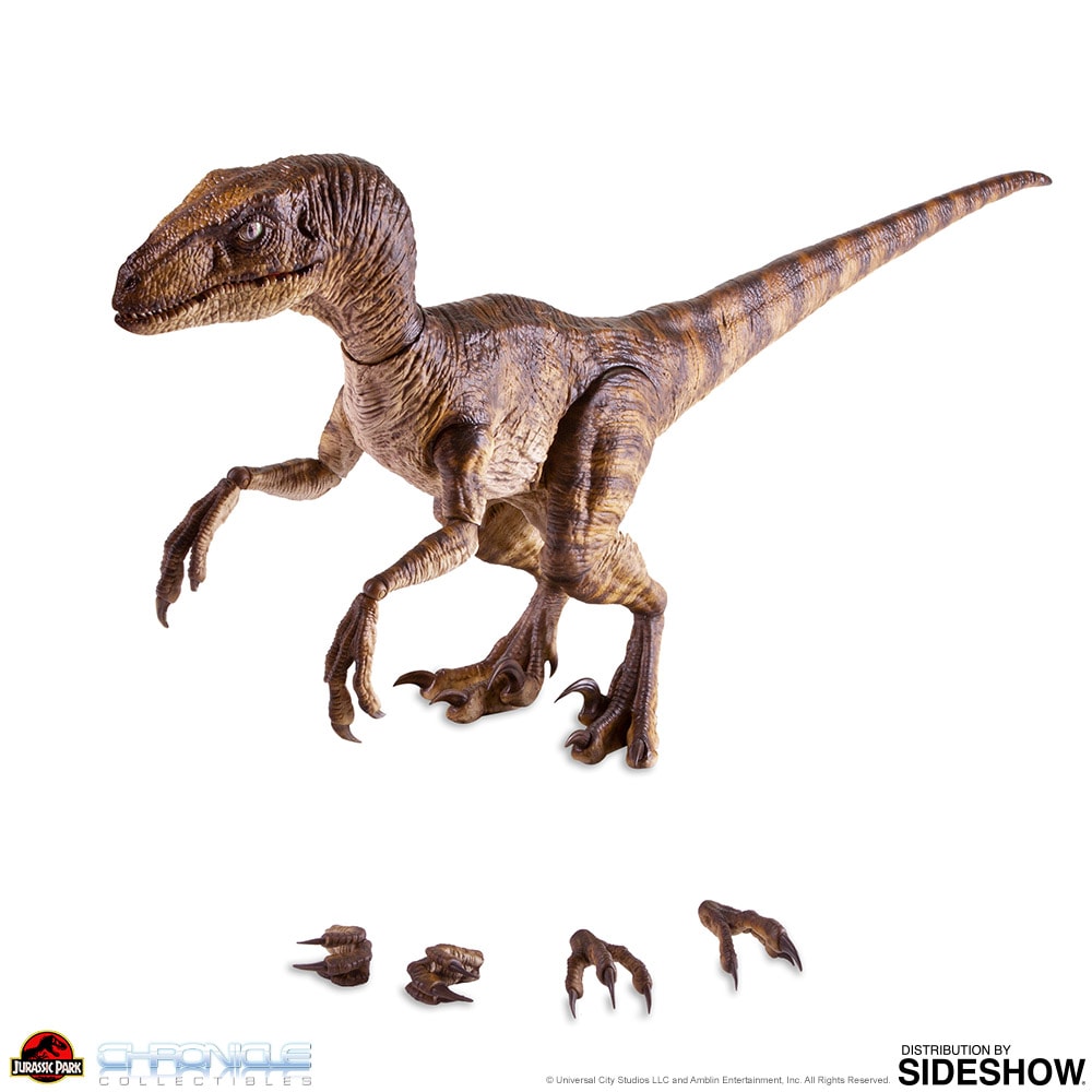 Jurassic Park Dr. Alan Grant and Velociraptor Sixth Scale Figure Set ...