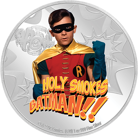 DC Comics Batman 66 Robin 1oz Silver Coin by New Zealand Mint ...