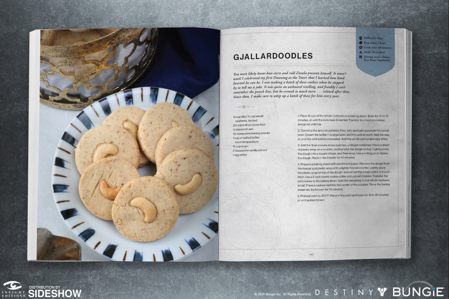 Destiny: The Official Cookbook by Insight Editions | Sideshow Collectibles
