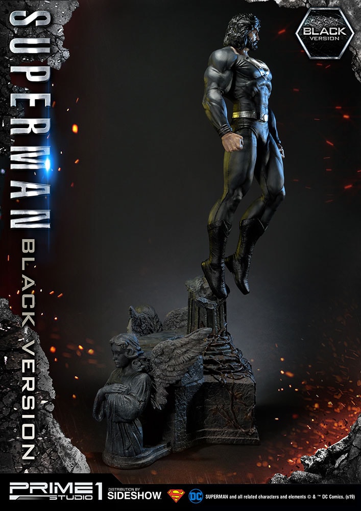 Superman Black Suit Version Statue | Sideshow Collectibles
