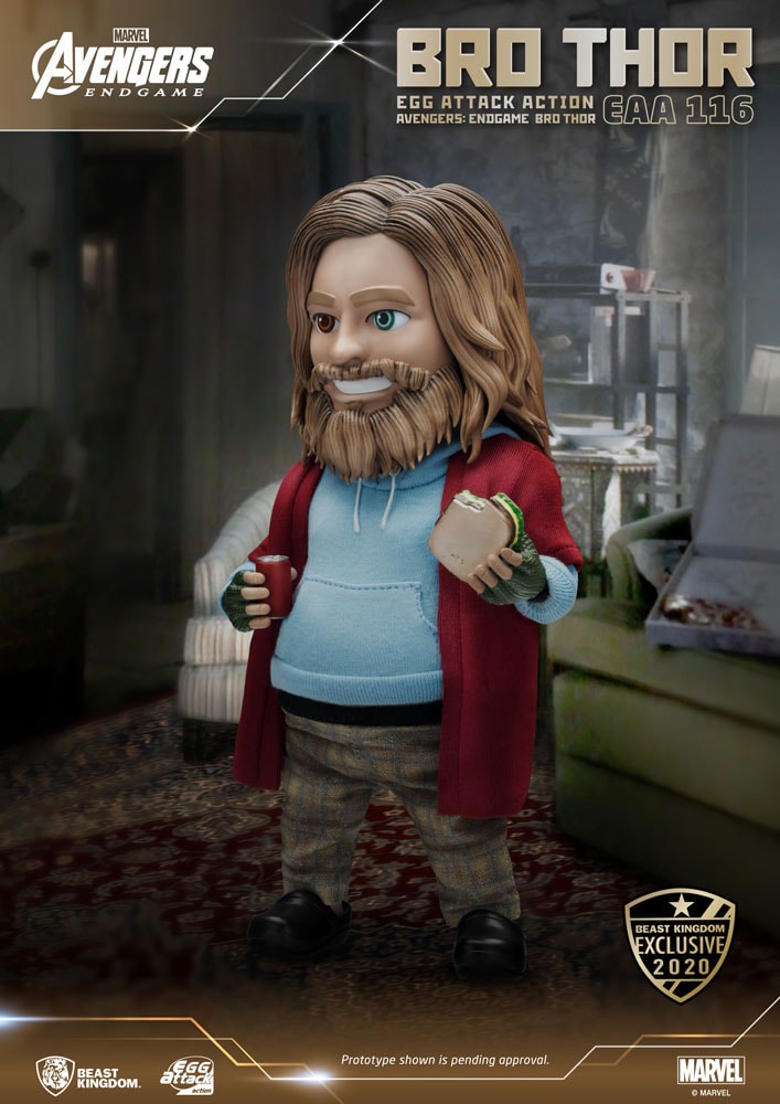Bro Thor Egg Attack Action Figure | Sideshow Collectibles