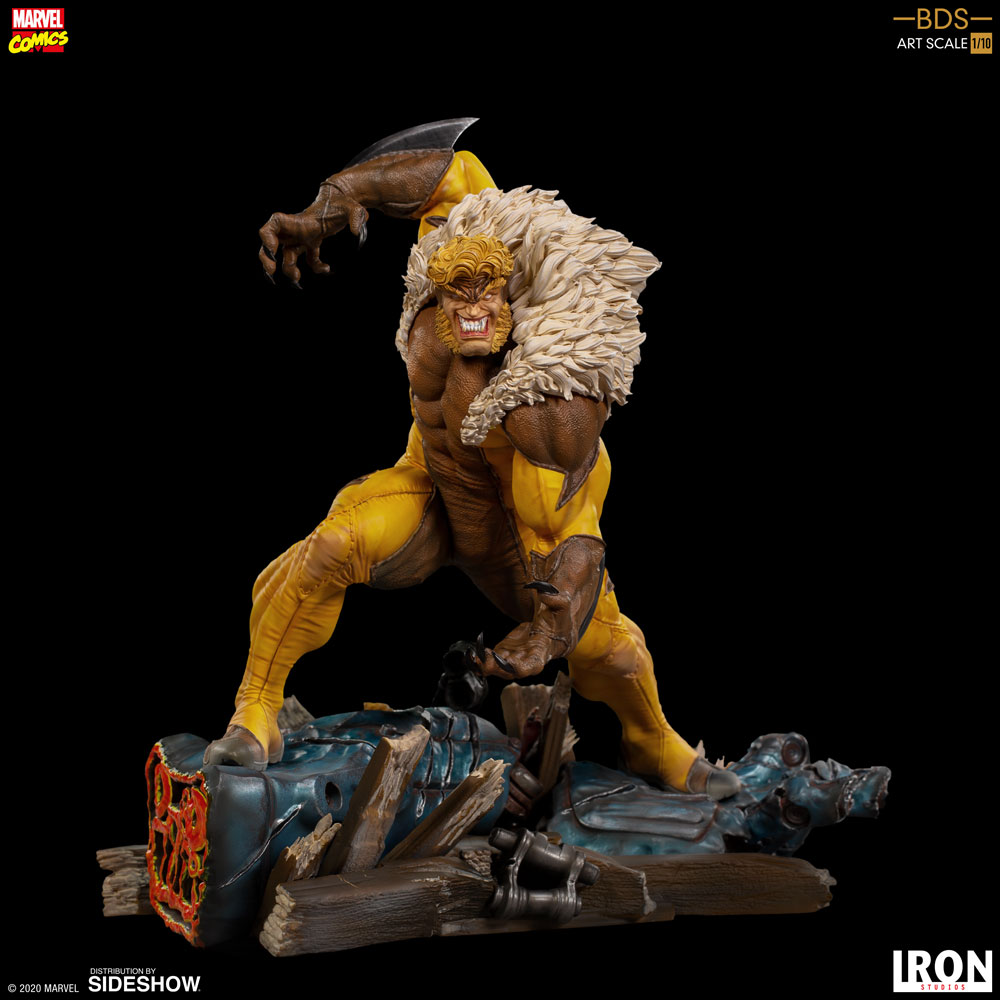 Marvel Comics Sabretooth Art Scale Statue by Iron Studios | Sideshow ...