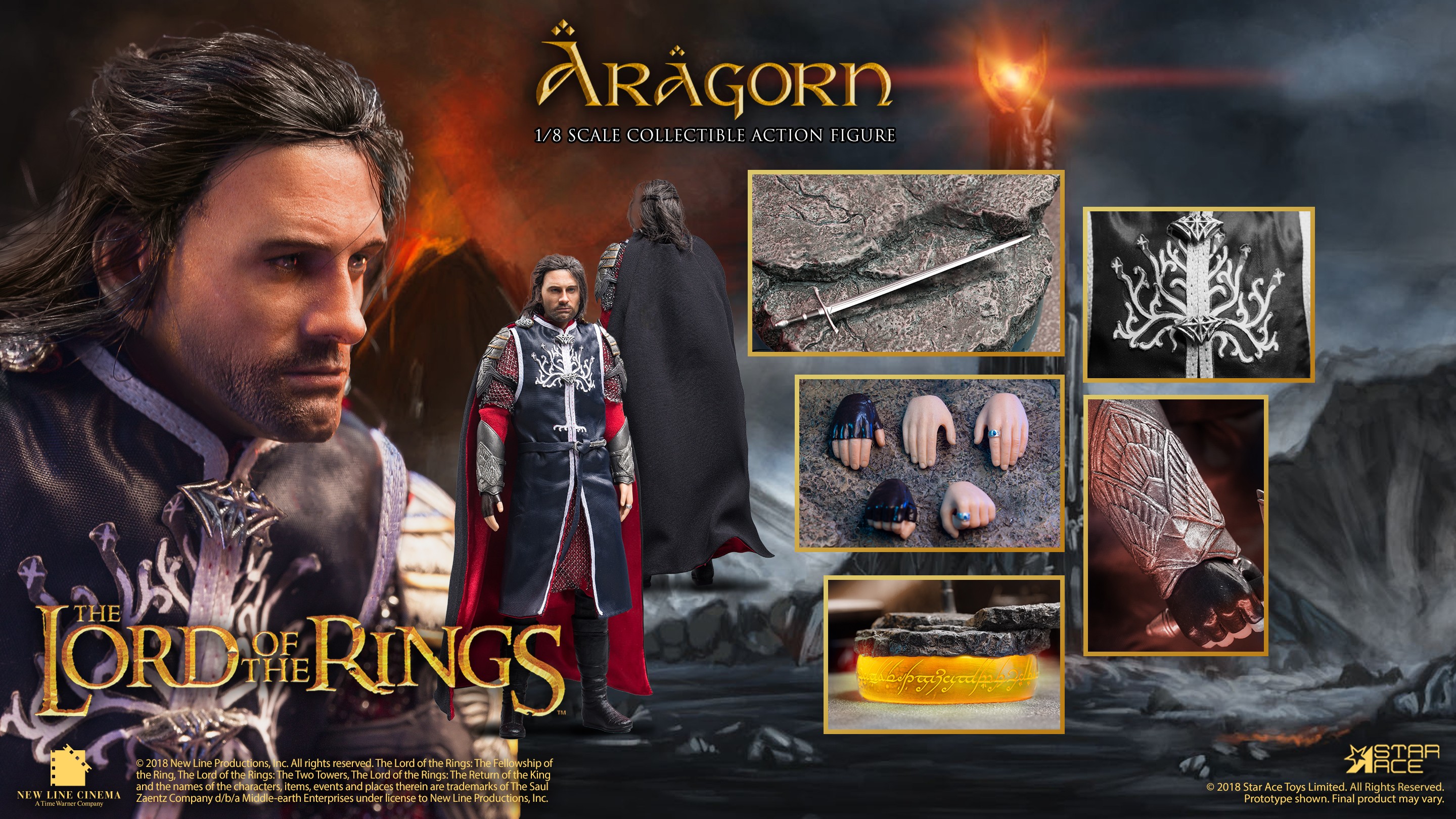 Aragorn 2.0 King (Deluxe Version) Collectible Figure by Star Ace Toys ...