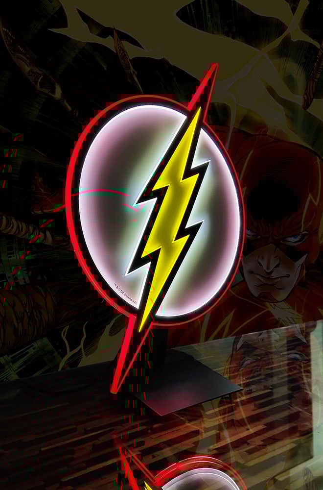 The Flash LED Logo Wall Light | Sideshow Collectibles
