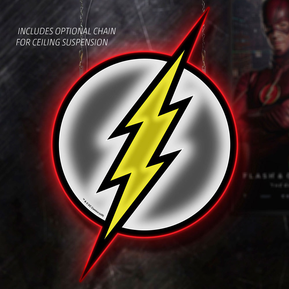 The Flash LED Logo Wall Light | Sideshow Collectibles
