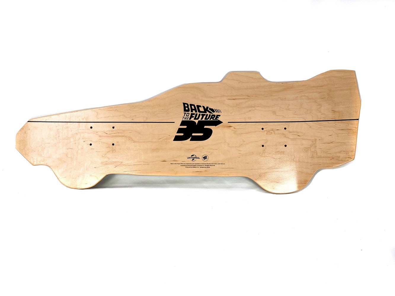 Back to The Future Part II DeLorean Shaped Skateboard Deck Designed by ...