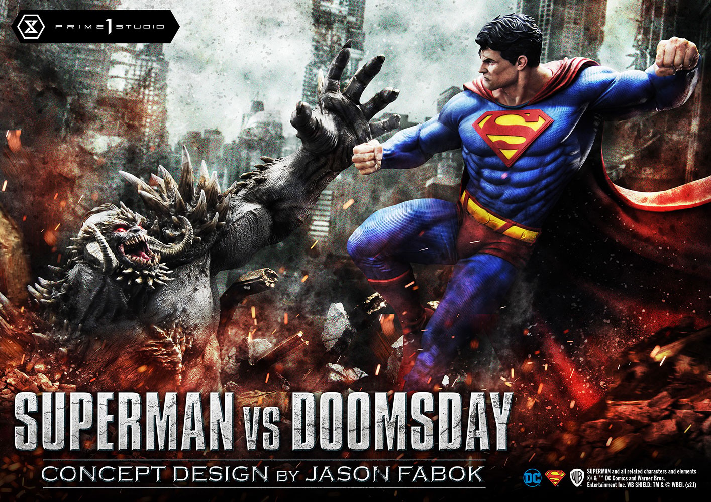 Superman VS Doomsday Statue by Prime 1 Studio | Sideshow Collectibles
