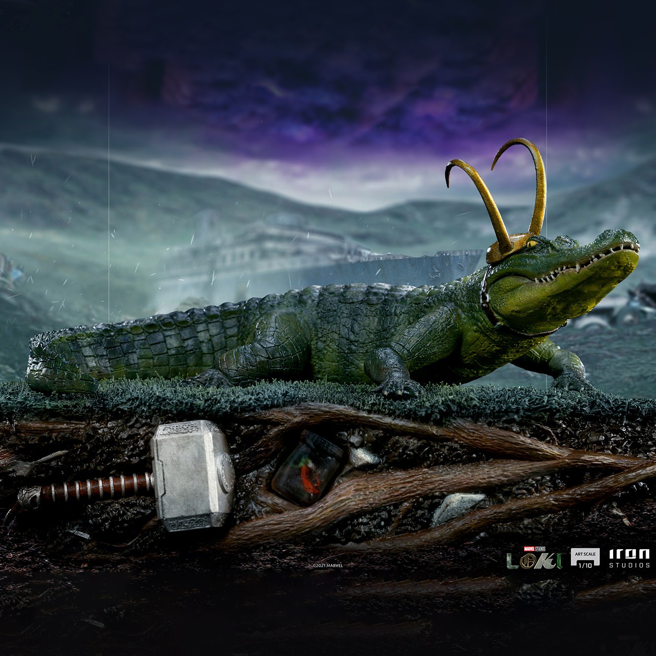 Alligator Loki 1:10 Art Scale Statue by Iron Studios | Sideshow ...