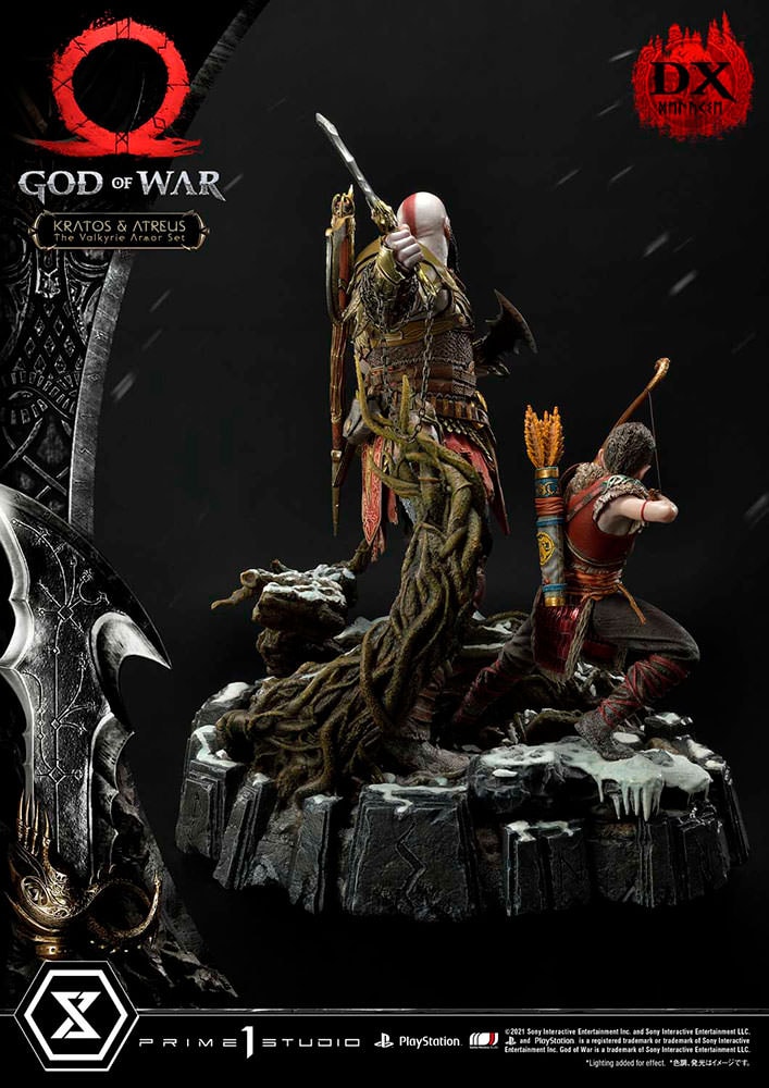 Kratos & Atreus (The Valkyrie Armor Set) Statue by Prime 1 Studio ...