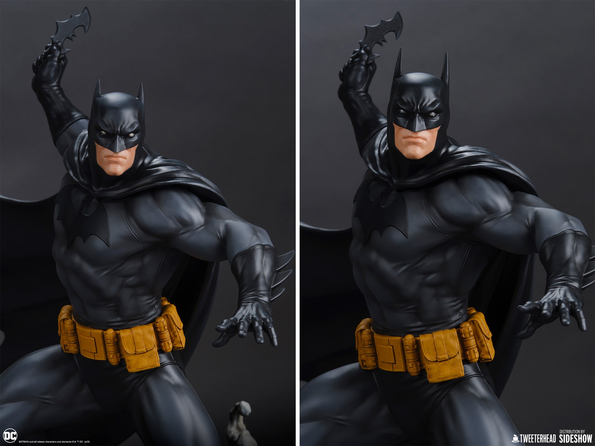 Batman Black and Gray Edition Sixth Scale Maquette by Tweeterhead ...