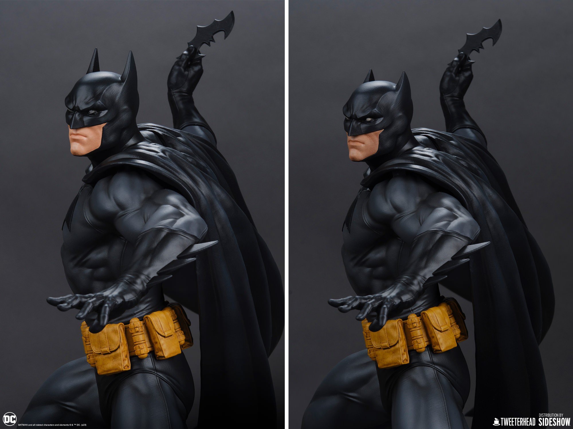 Batman Black and Gray Edition Sixth Scale Maquette by Tweeterhead ...