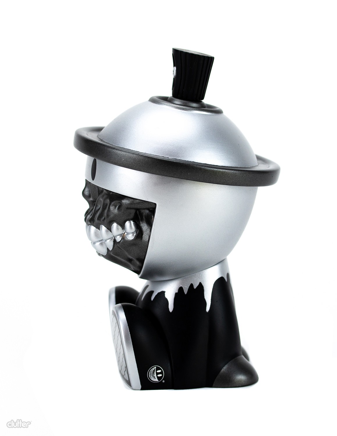 Grinbot Metallic by Ron English x Czee13 Collectible Figure by Clutter ...