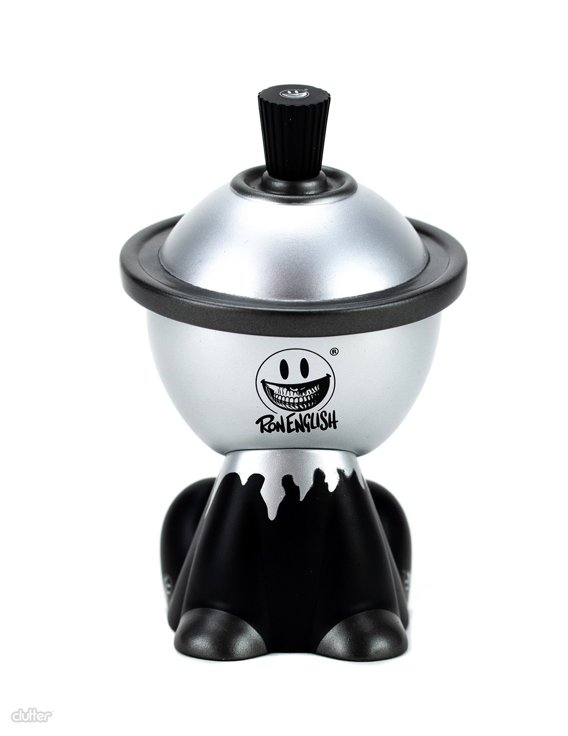 Grinbot Metallic by Ron English x Czee13 Collectible Figure by Clutter ...