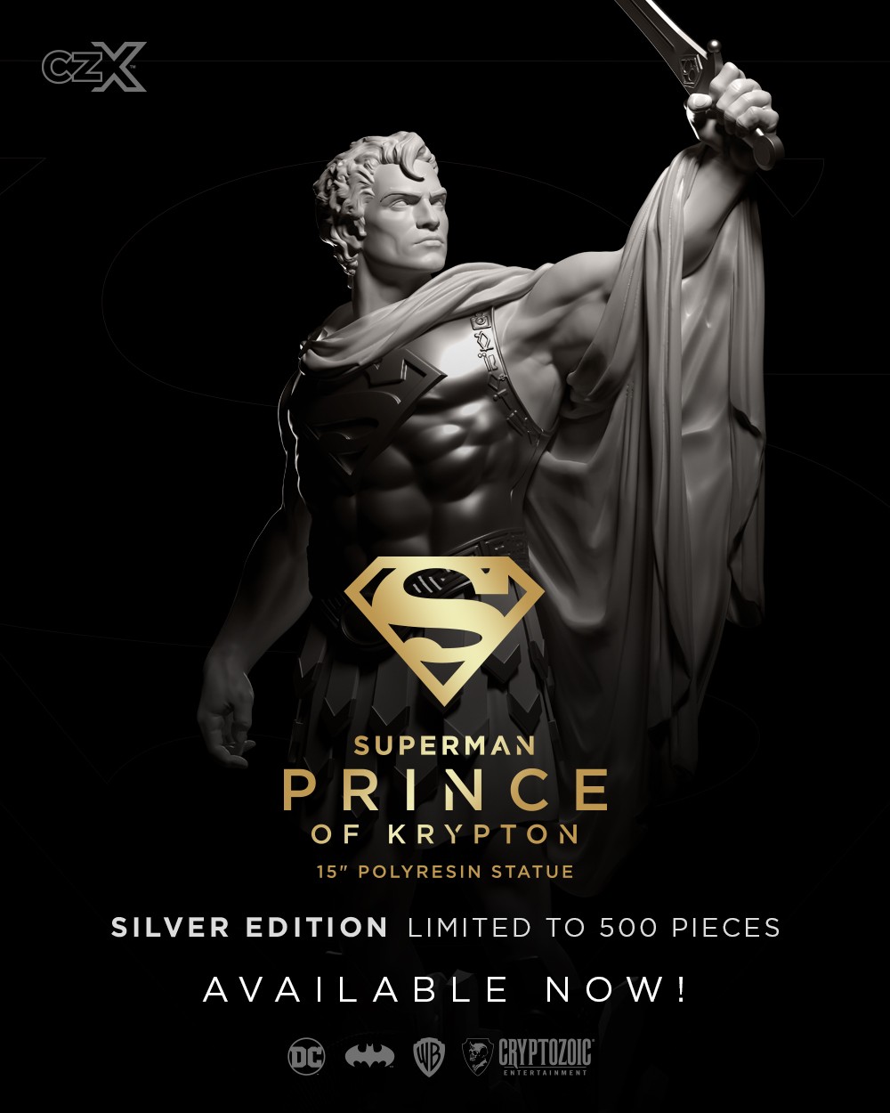 Superman: Prince of Krypton (Silver Edition) Statue by Cryptozoic Entertainment | Sideshow ...