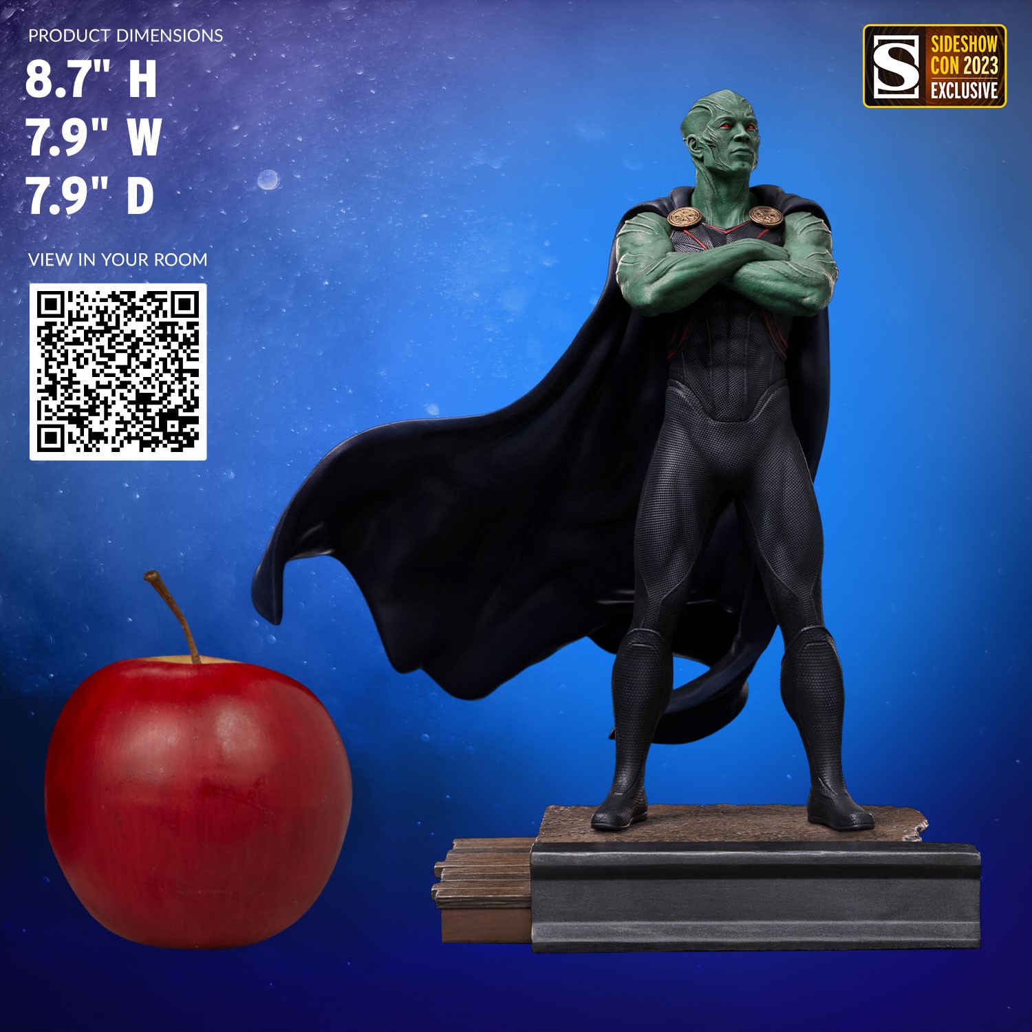 Martian Manhunter Art Scale 1:10 Statue by Iron Studios | Sideshow ...