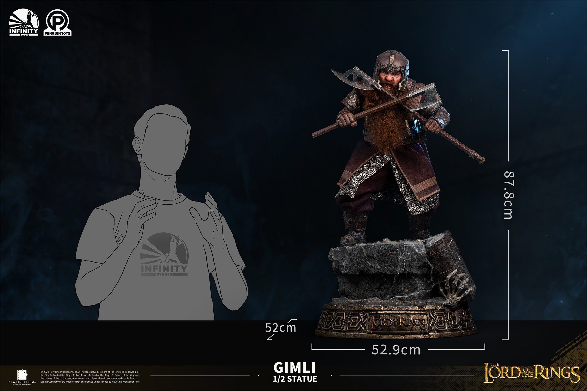 Gimli Statue by Infinity Statue X Penguin Toys | Sideshow Collectibles