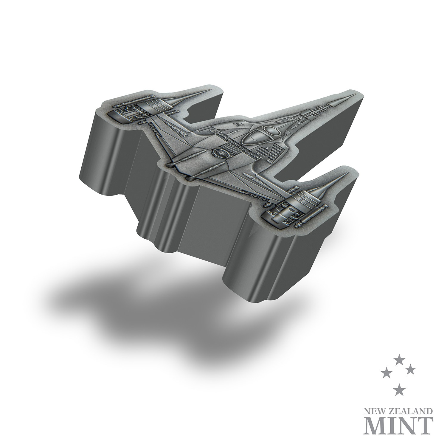 The Mandalorian's N-1 Starfighter 1oz Silver Coin by New Zealand Mint ...