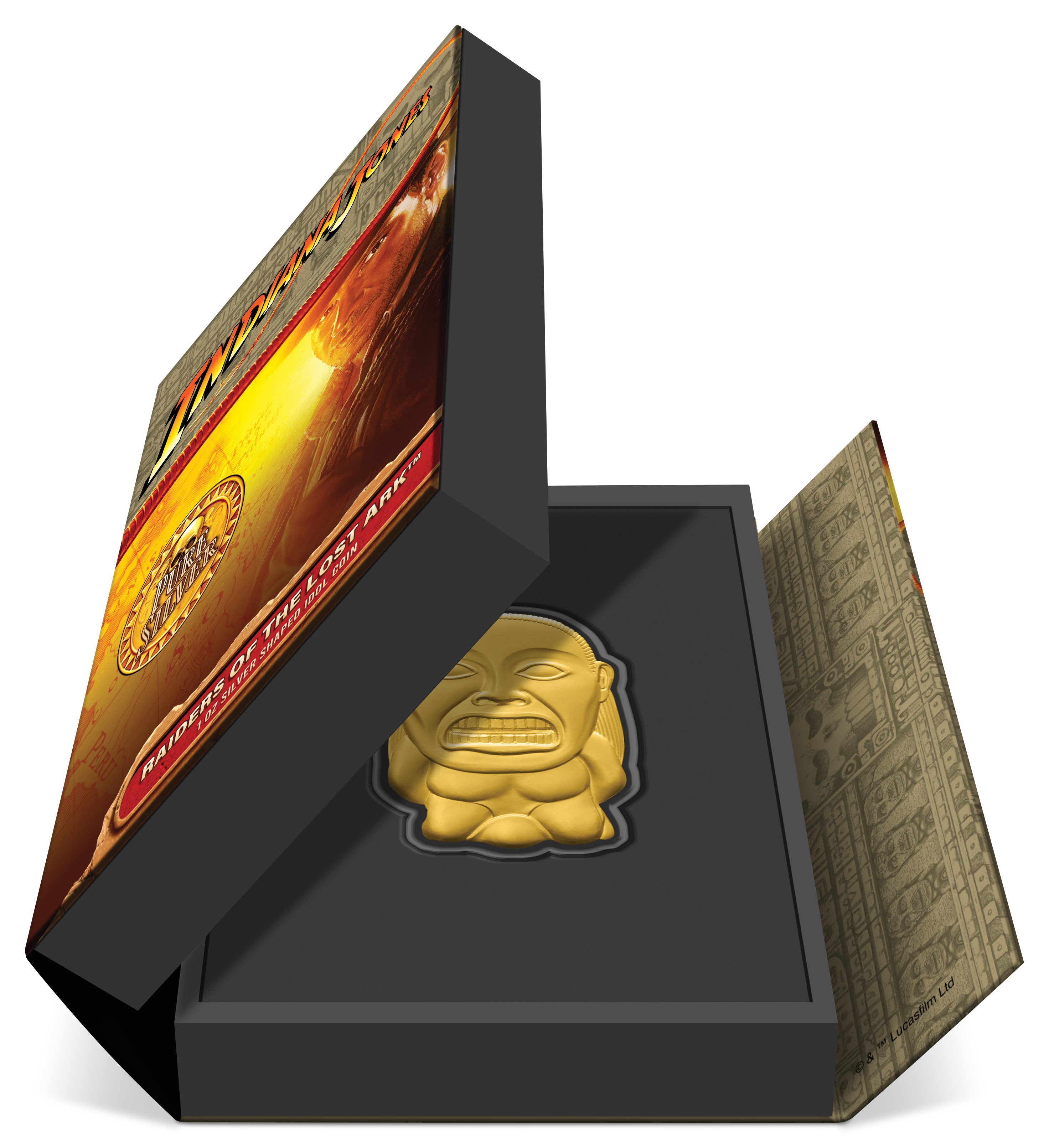Raiders of the Lost Ark Golden Idol 1oz Silver Coin by New Zealand Mint ...