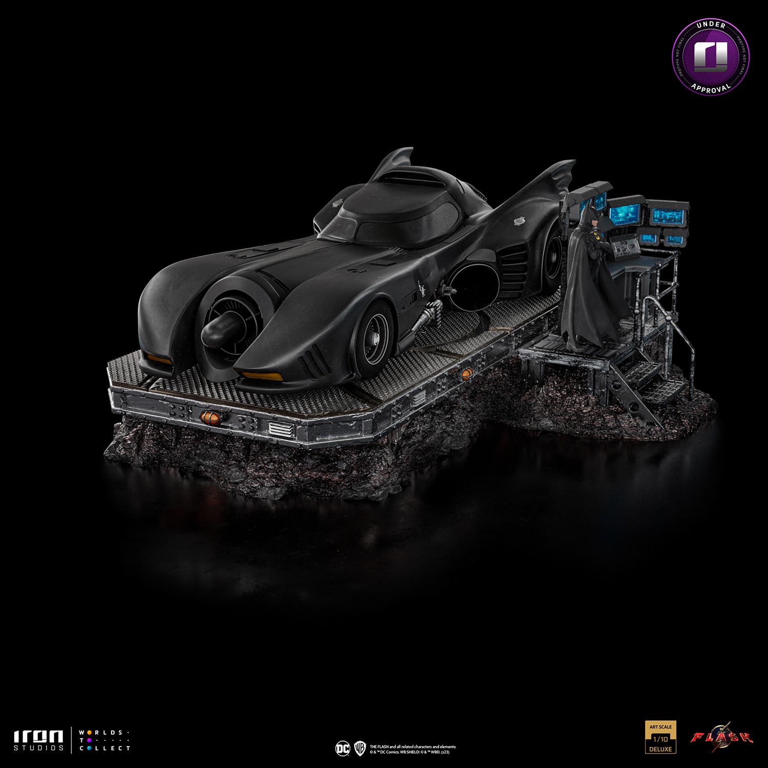 Batmobile Deluxe 1:10 Scale Statue by Iron Studios | Sideshow Collectibles
