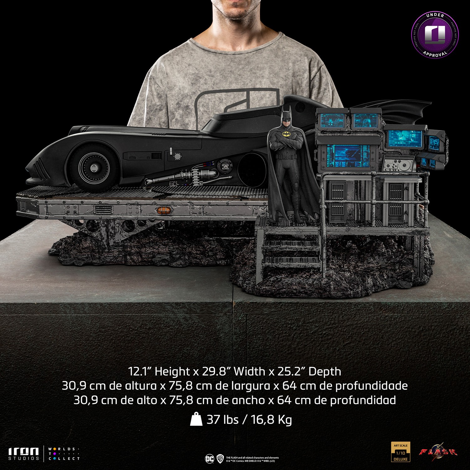Batmobile Deluxe 1:10 Scale Statue by Iron Studios | Sideshow Collectibles
