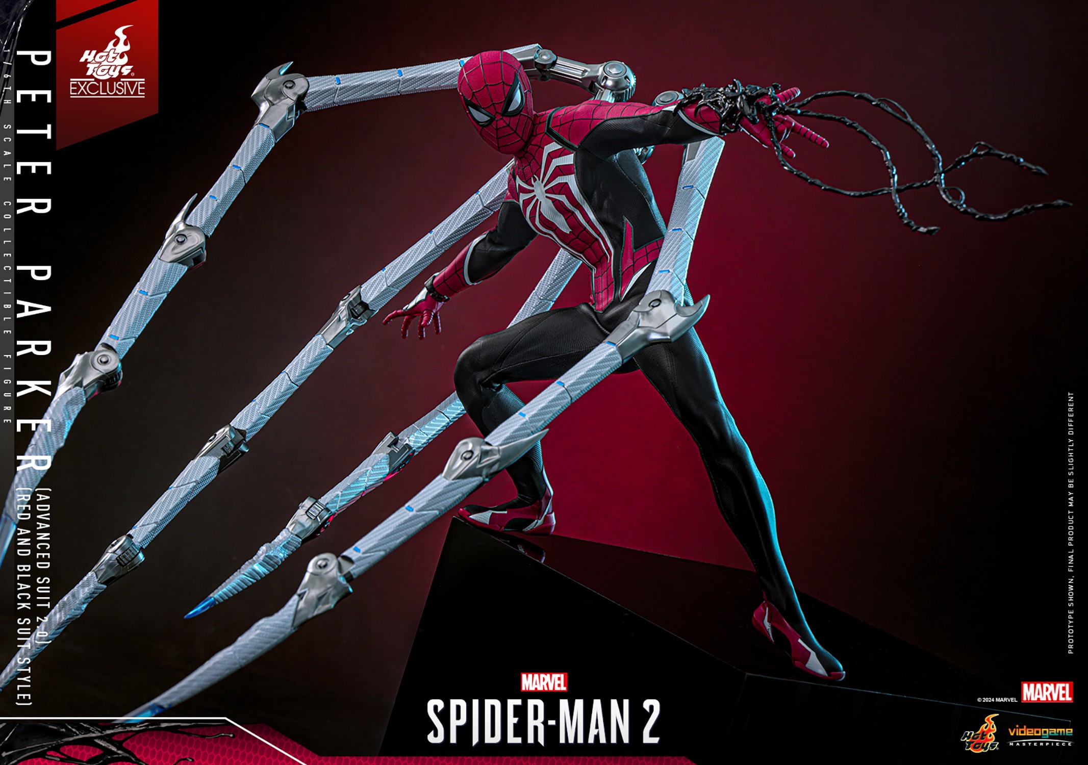 New Product: Hot Toys Peter Parker (advanced Suit 2.0) (red And Black
