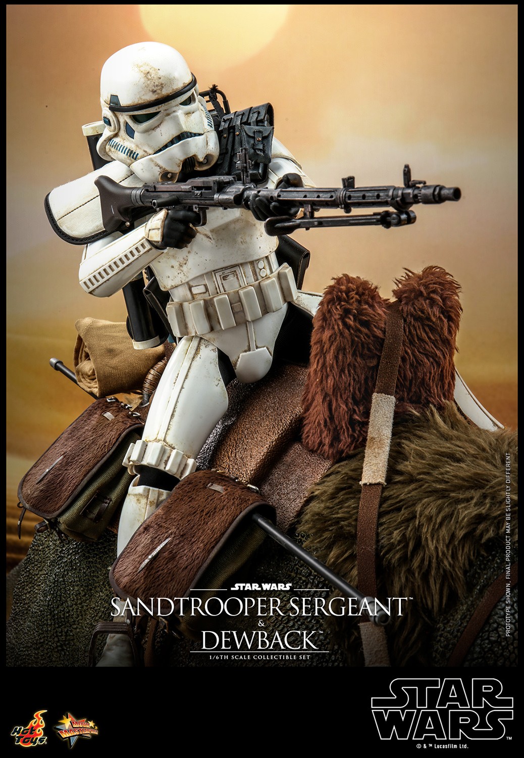 Sandtrooper Sergeant™ & Dewback™ Sixth Scale Figure Set by Hot Toys ...