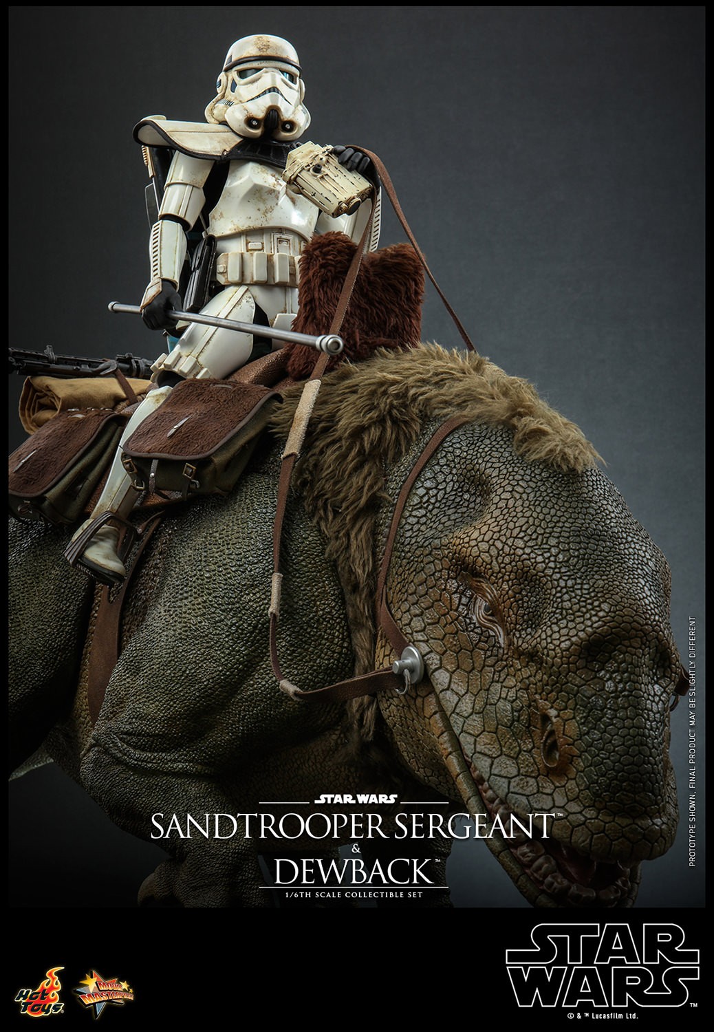 Sandtrooper Sergeant™ & Dewback™ Sixth Scale Figure Set by Hot Toys ...