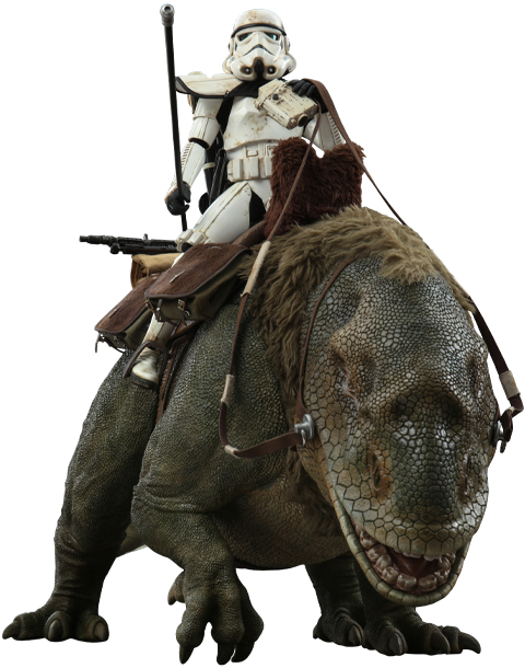 Sandtrooper Sergeant™ & Dewback™ Sixth Scale Figure Set by Hot Toys ...