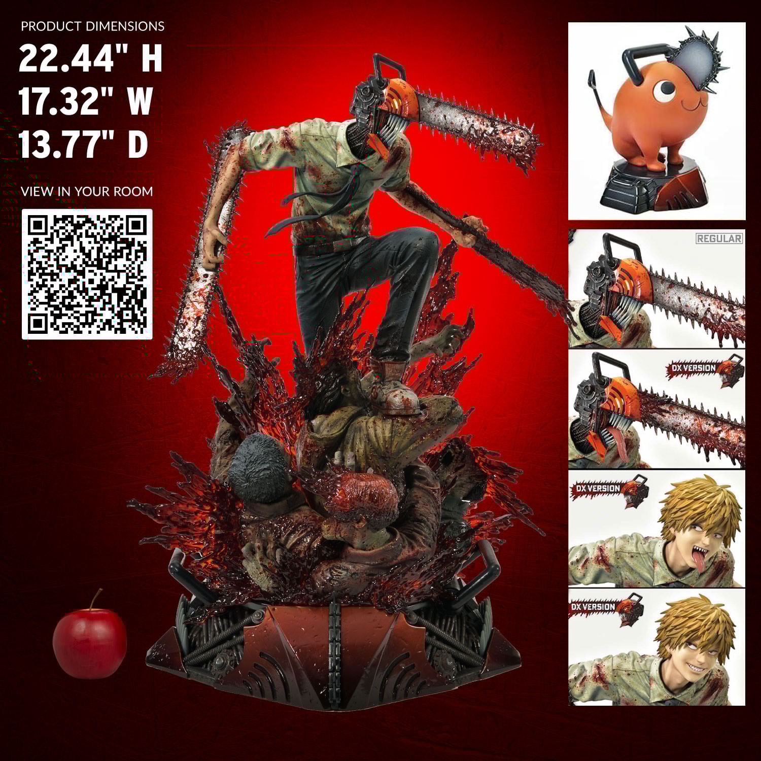 Denji/Chainsaw Man Deluxe Bonus Version 1:4 Scale Statue by Prime 1 ...