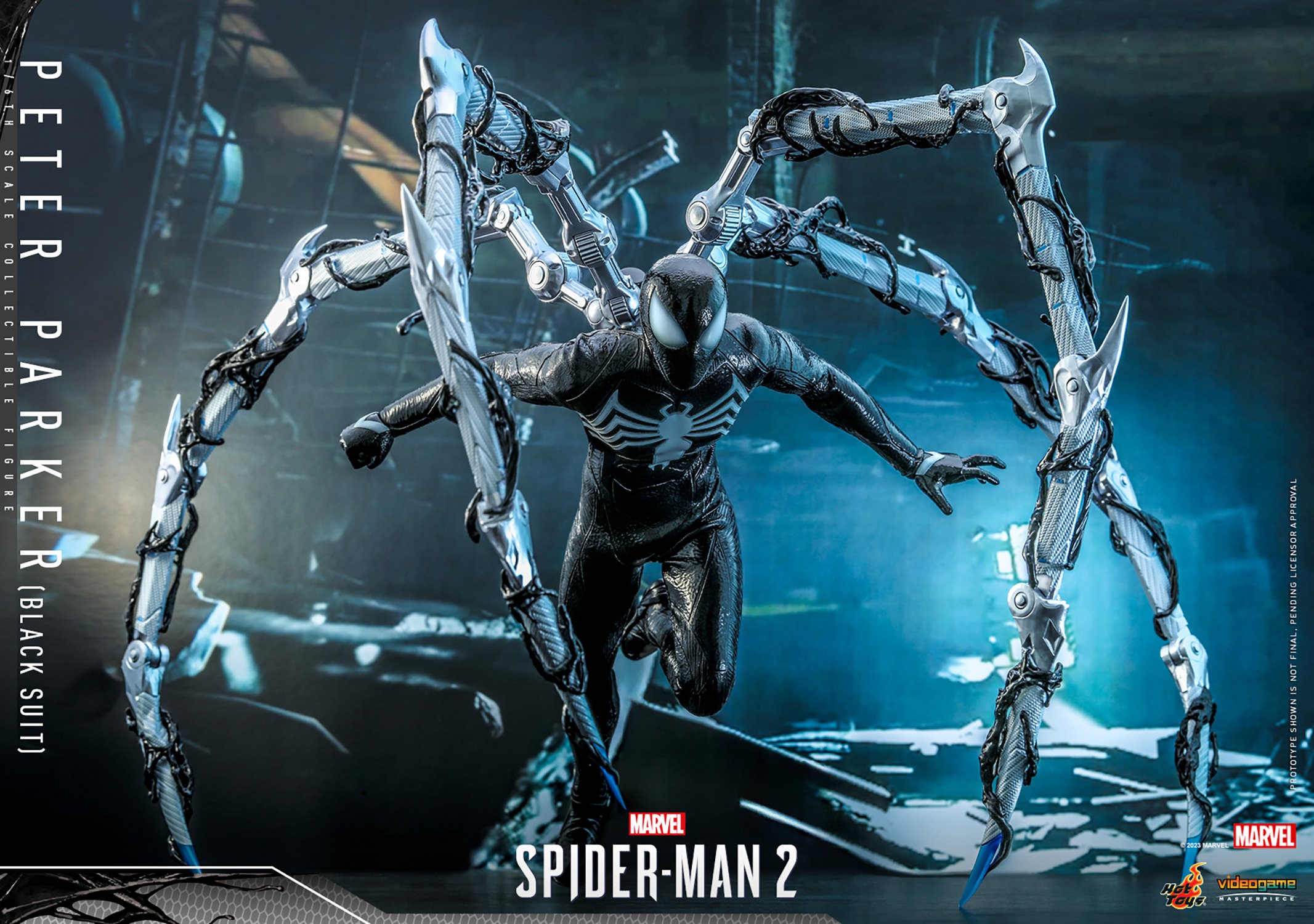 Peter Parker (Black Suit) Sixth Scale Figure by Hot Toys | Sideshow ...