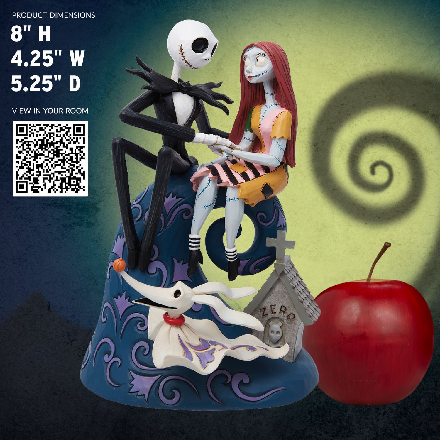 Jack, Sally, & Zero on Hill Figurine by Enesco | Sideshow Collectibles