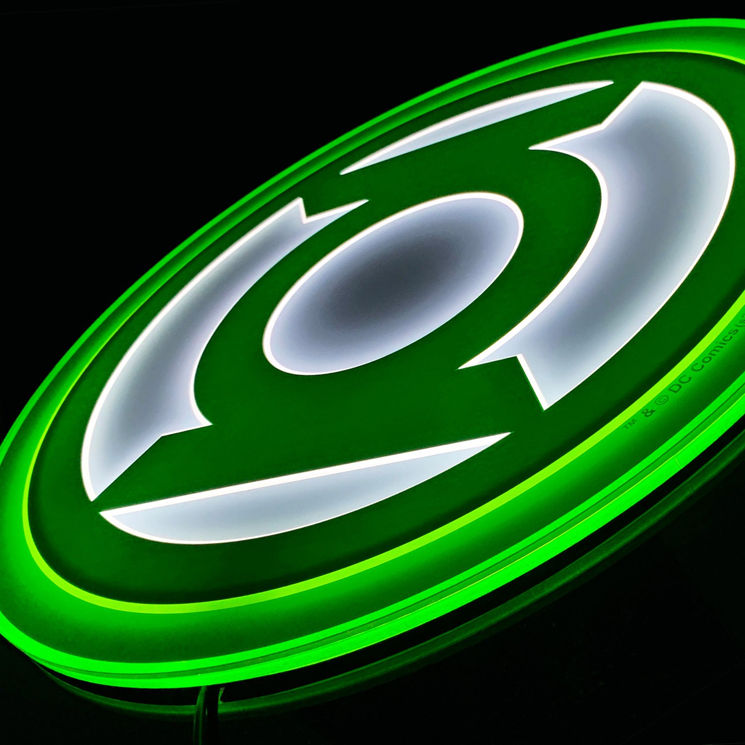 Green Lantern LED Logo Light (Large) Wall Light by Brandlite | Sideshow ...