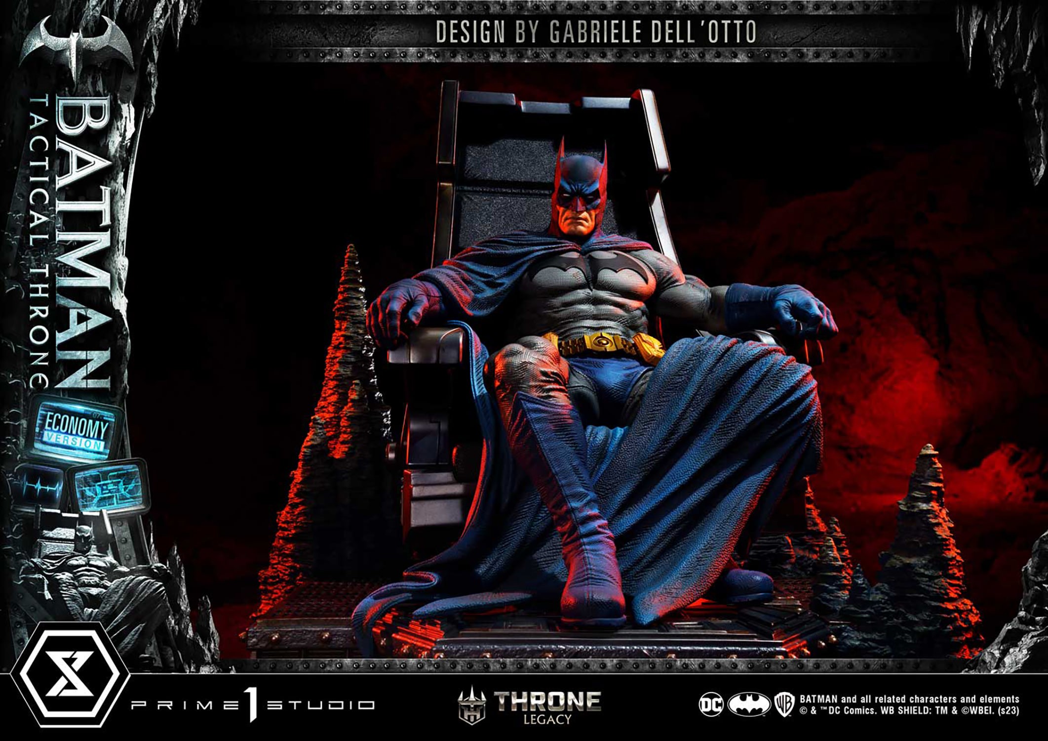 Batman Tactical Throne (Deluxe Version) Quarter Scale Statue by Prime 1 ...