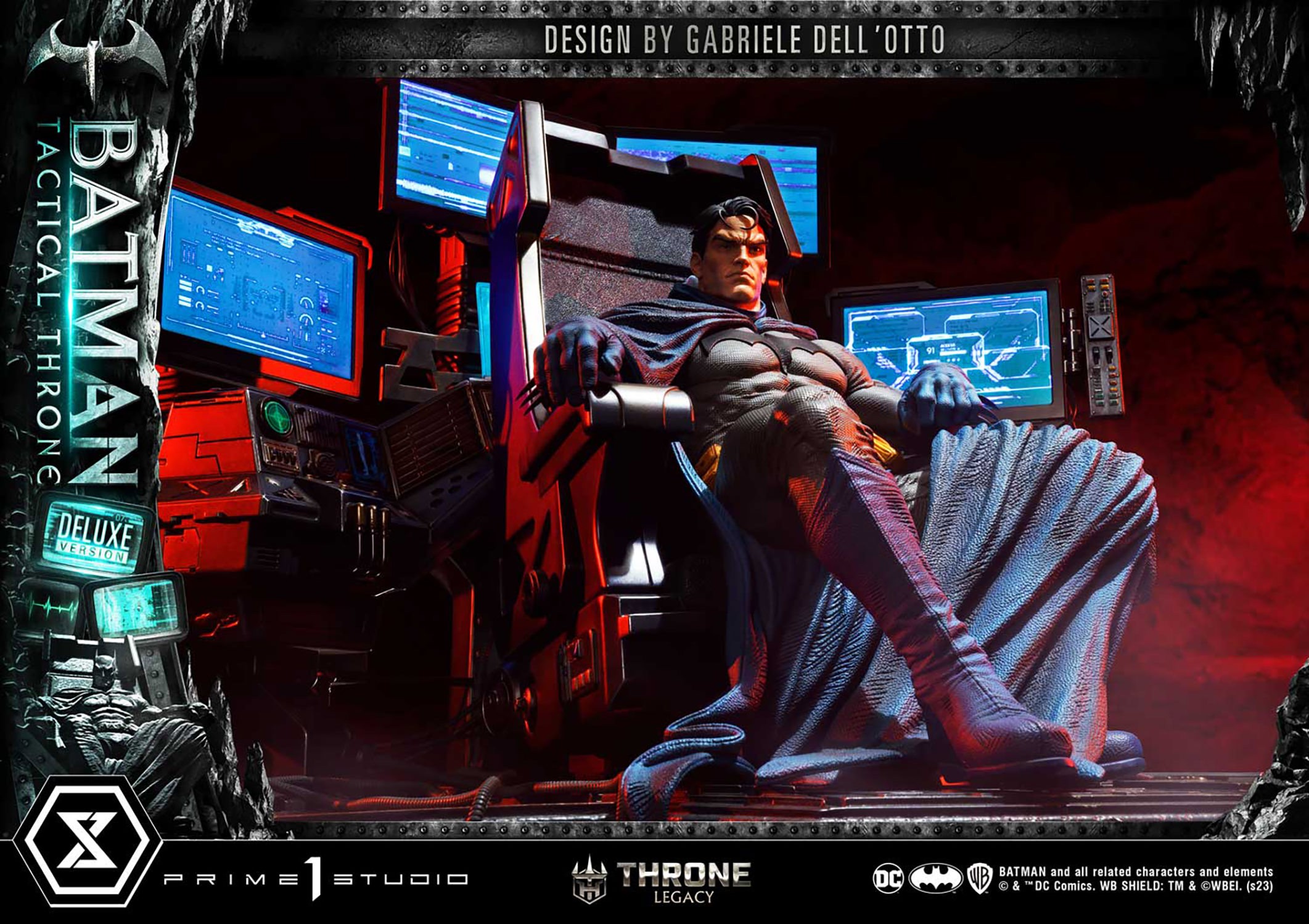 Batman Tactical Throne (Economy Version) Quarter Scale Statue by Prime 1 Studio | Sideshow ...