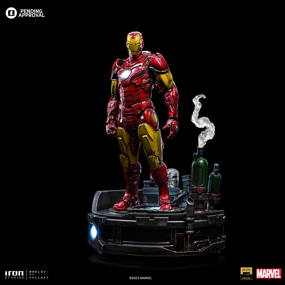 Iron Man Unleashed Deluxe Art Scale 1:10 Scale Statue by Iron Studios ...