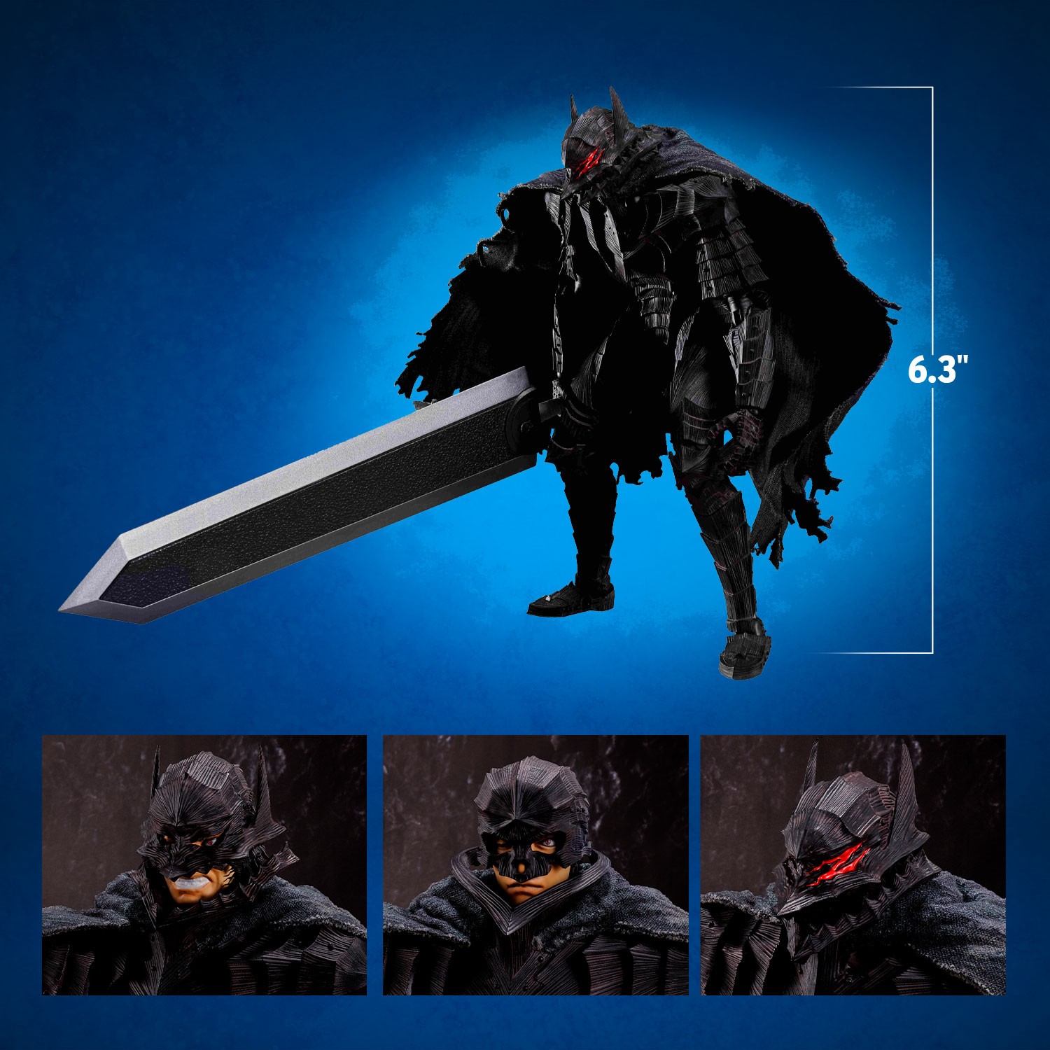Guts (Berserker Armor) -HEAT OF PASSION- Action Figure by Tamashii ...